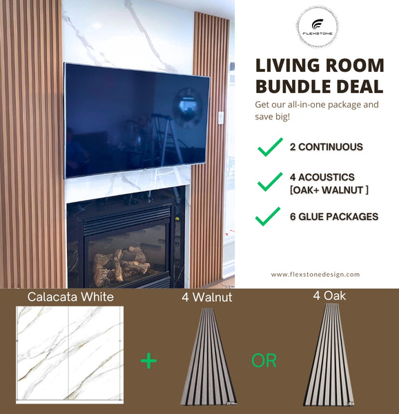 Flexstone Wall Panels | Living Room Renovation Bundle | Only $997 ...
