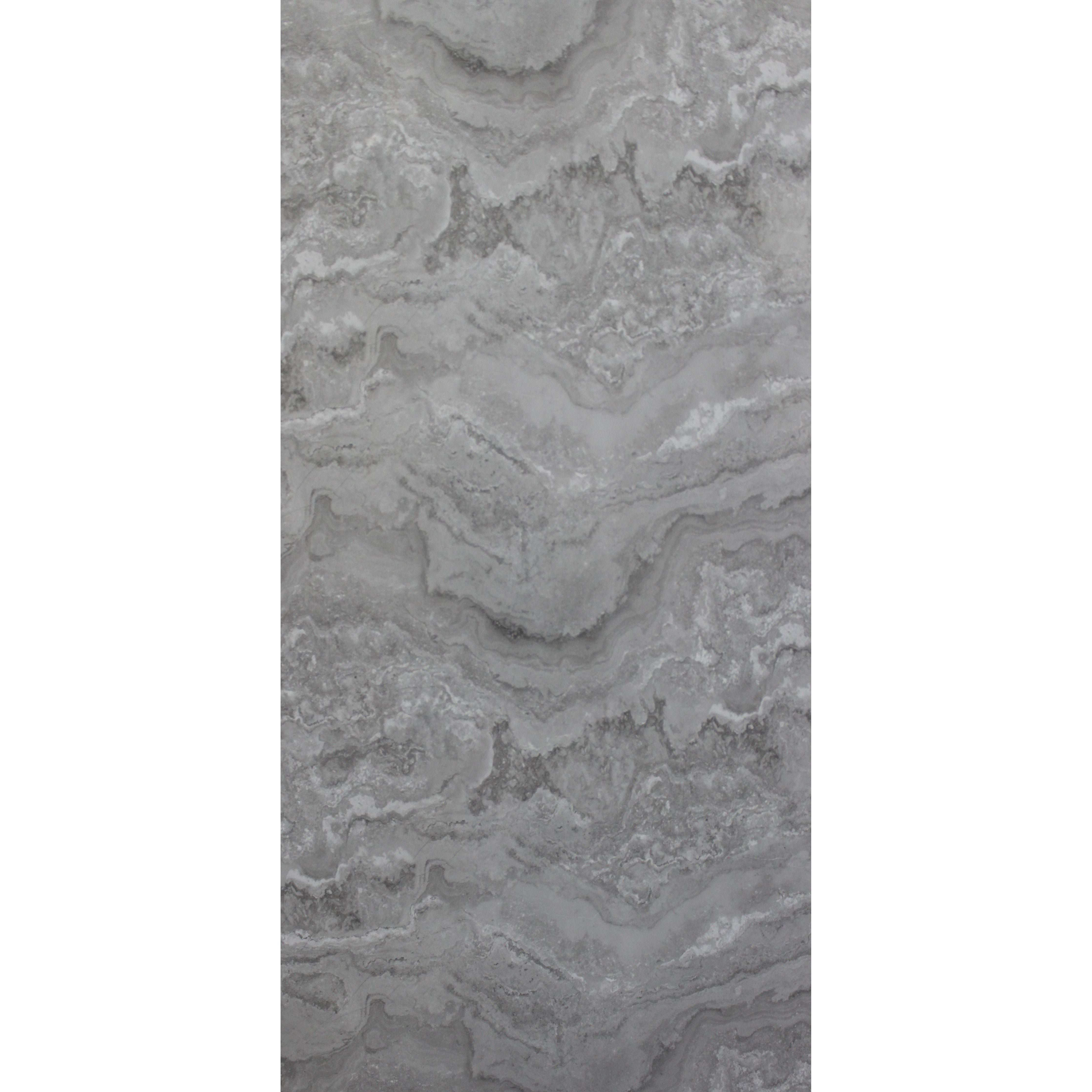 Flexstone Inc. | PVC Wall Panels | Onyx Marble Look | Silver Grey