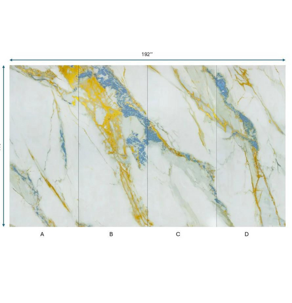 Flexstone | PVC Wall Panels | Azure Gold Continuous Pattern – Flexstone ...