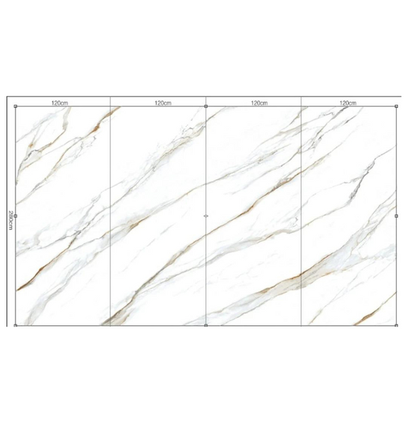 Flexstone Inc. | Marble Look Continuous Pattern | Calacata Gold